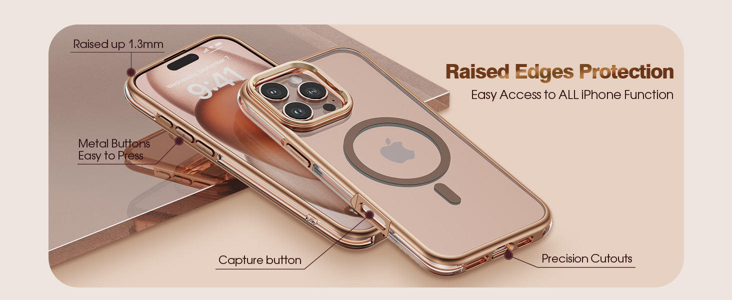 Amazon.com: MILPROX Compatible for iPhone 16 Pro Max Case - with Screen Protector - Compatible ...