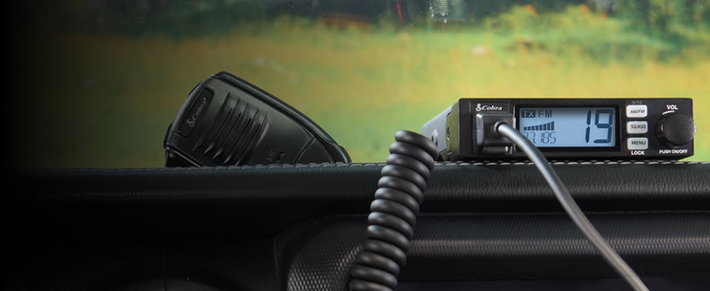 Amazon.com: Cobra 19 MINI AM/FM Recreational CB Radio - Dual-Mode AM/FM, 40 Channels, Travel ...