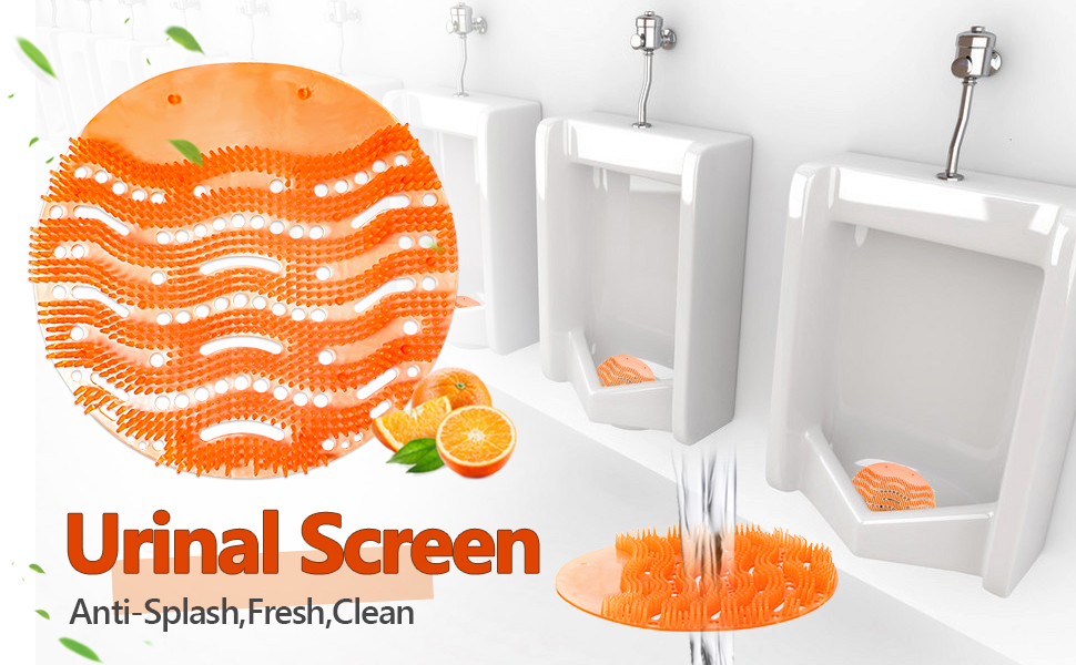 10 Packs Urinal Screens Deodorizer, Urinal Cake Anti-Splash&Odor Freshener – Ideal for Schools ...