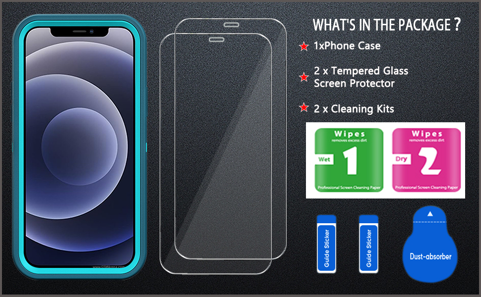 Amazon.com: YKHJKLEC for iPhone 12 Mini Case, Military Grade 3 in 1 Heavy Duty Shockproof/Drop ...