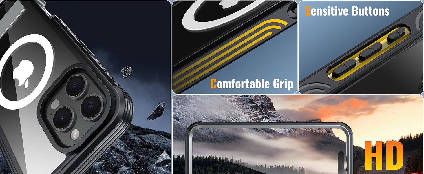 Amazon.com: GIVELOT Magnetic & Stand for iPhone 16 Pro Max Case Built-in Privacy Screen ...