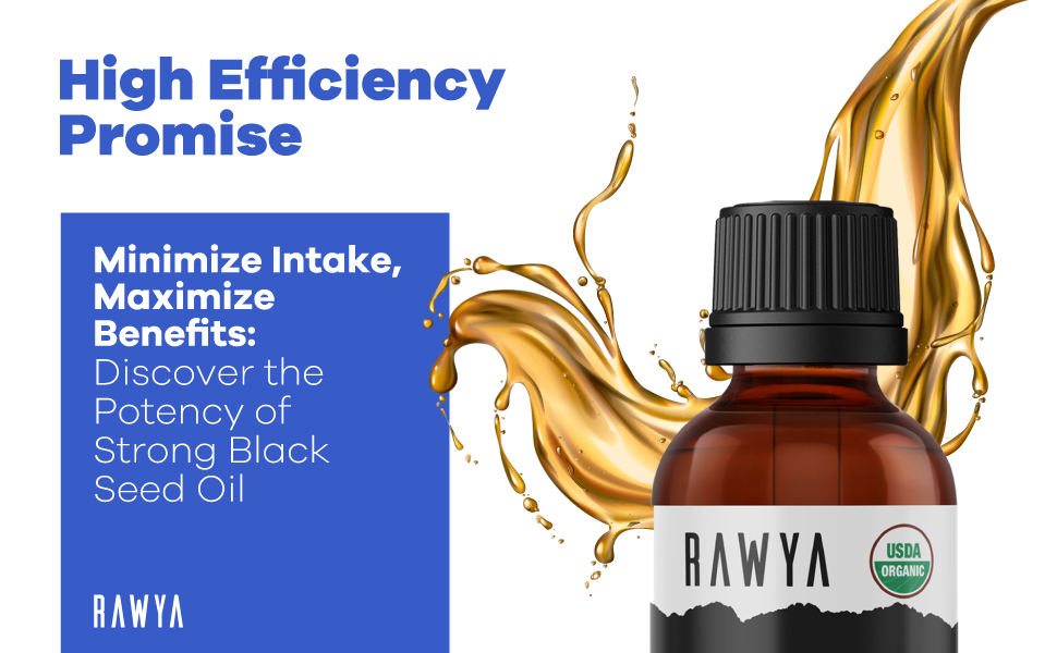 Amazon.com: RAWYA Black Seed Oil - Extra Strong Taste, High TQ, Cold Pressed, Glass Bottle ...