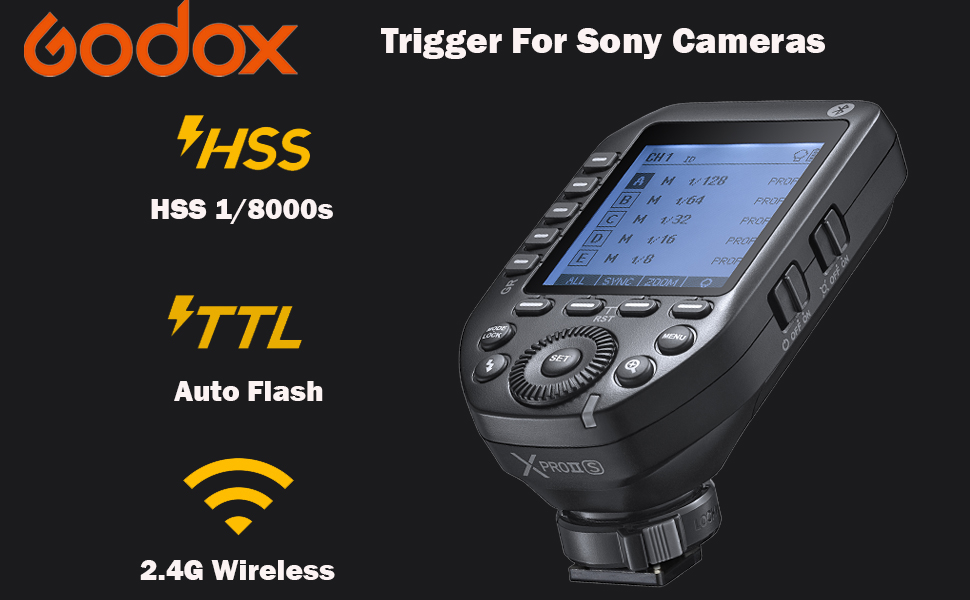 Amazon.com : Godox XProII XProII-S XProIIS Flash Trigger for Sony TTL Wireless Transmitter 2.4G ...