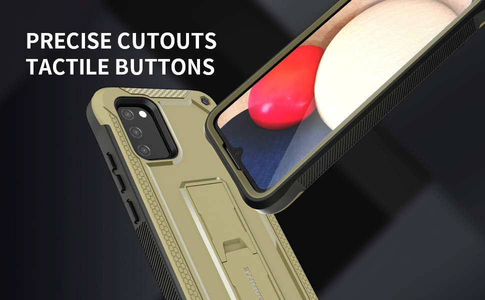 Amazon.com: URBANITE for Samsung Galaxy A02S Case, Dual Layer Shockproof Rugged Protective Case ...