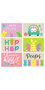 Amazon.com: AwserTantue Easter Hello Peeps Cutouts - 108Pcs Hello Peeps ...