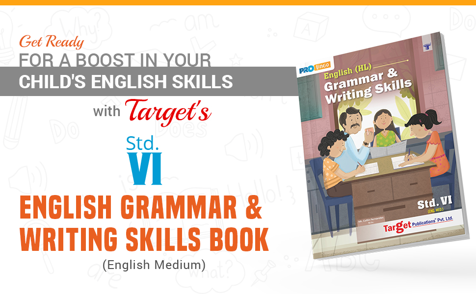 Std 6 English Grammar & Writing Skills Book | VI English Medium Maharashtra State Board ...