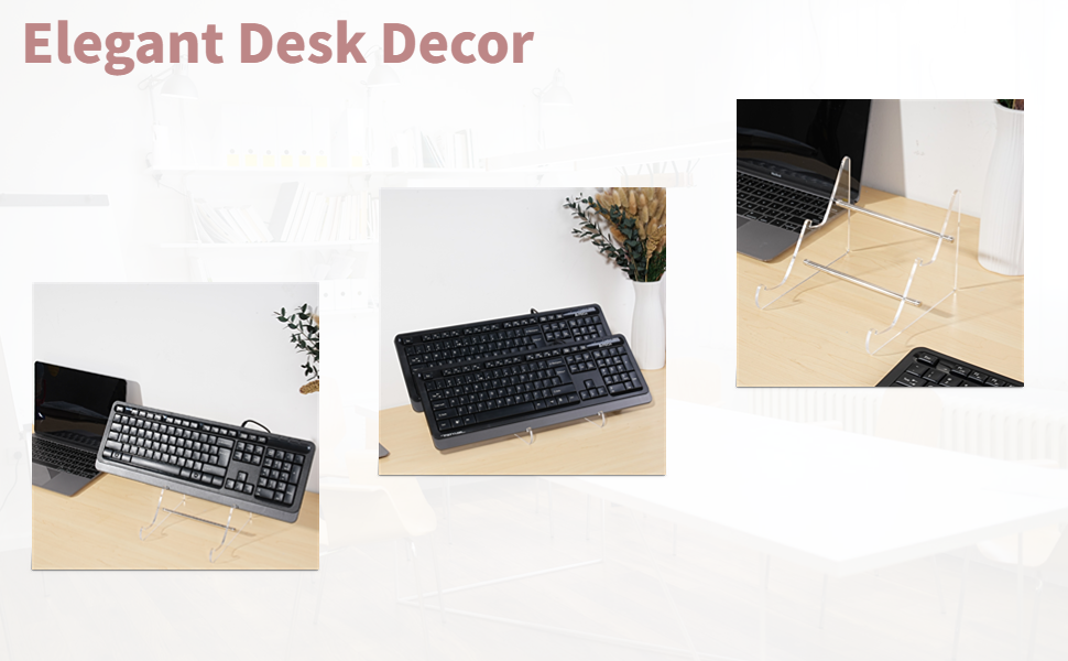 Amazon.com : Homaisson Acrylic Keyboard Stand, 2-Tier Mechanical ...