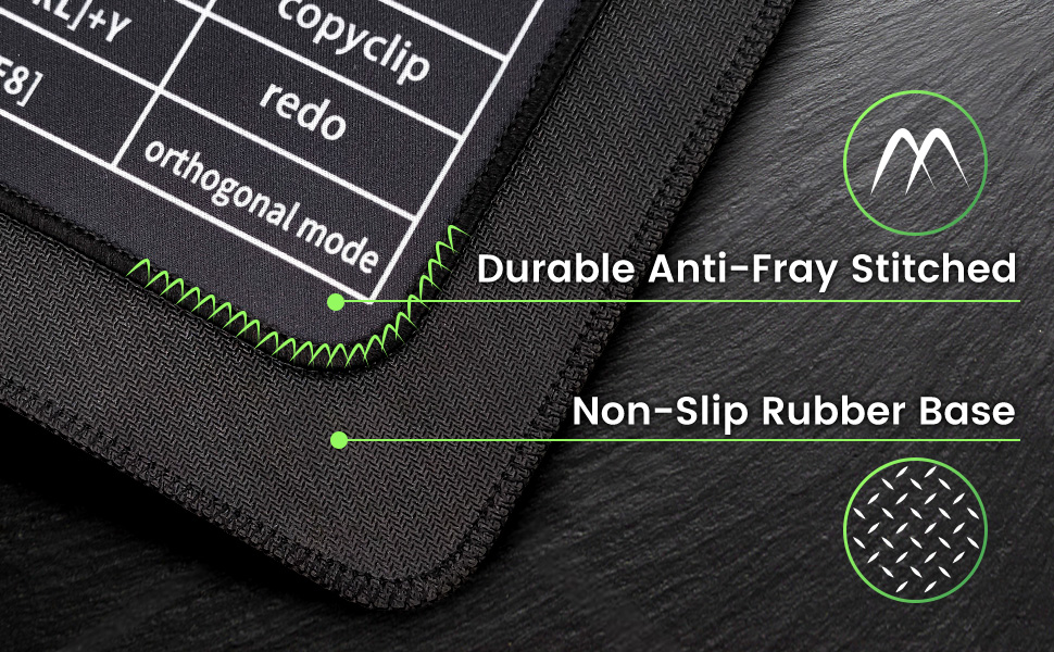 RADIANT Anti-Slip Keyboard Pad with Office Excel Software Shortcuts Key ...