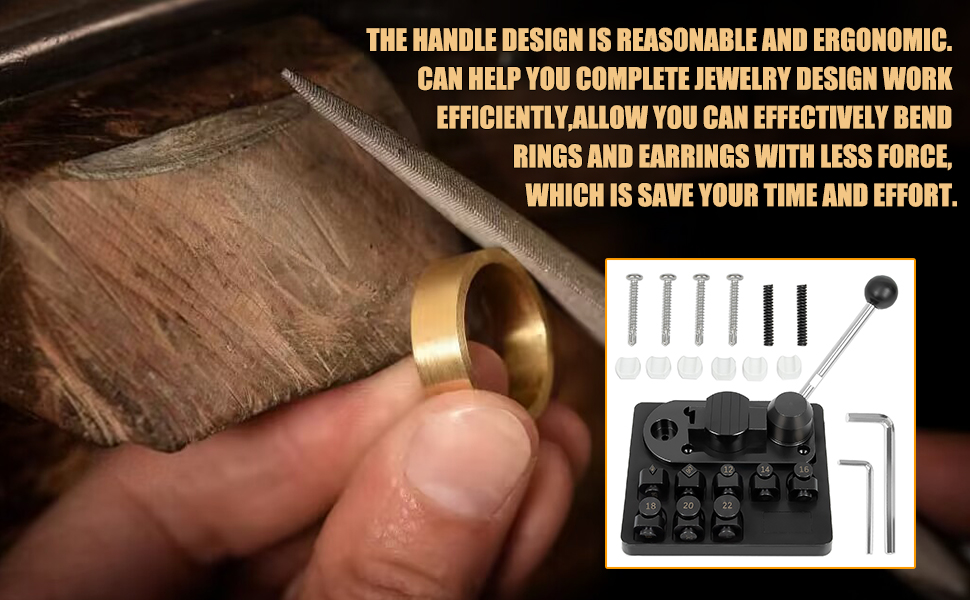 Amazon.com: Wztepeng Ring Bender Ring Bending Tool Set with Nylon Dies Compatible with Jewelry ...