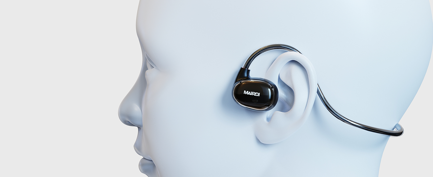 Amazon.com: MAIRDI Air Conduction Headphone Wireless, Bluetooth 5.3 ...
