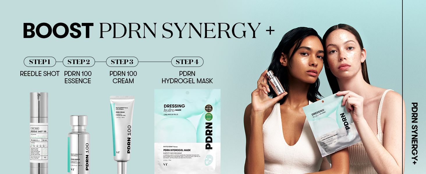 Amazon.com: VT COSMETICS PDRN 100 Essence, Intensive Glow Serum, 100,000ppm Vegan PDRN, Skin ...