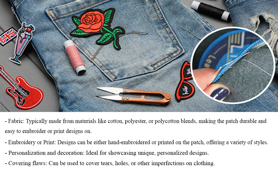 Amazon.com: Embroidered Patch - Custom Your Own Patches with Logo, Text, Artwork - Iron On, Sew ...