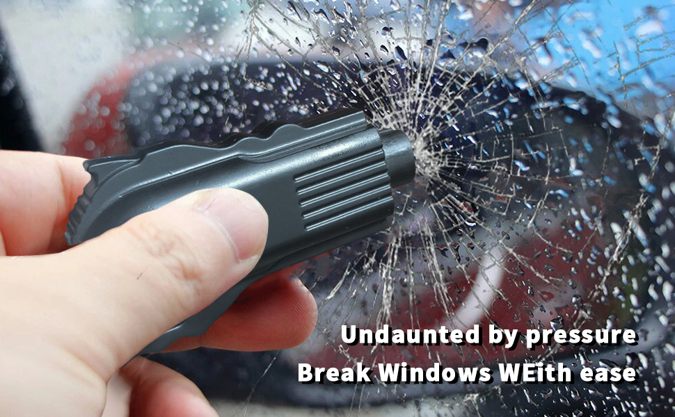 Amazon.com: Car Safety Hammer Spring Loaded Window Breaker Glass Breaker and Seat Belt Cutter ...