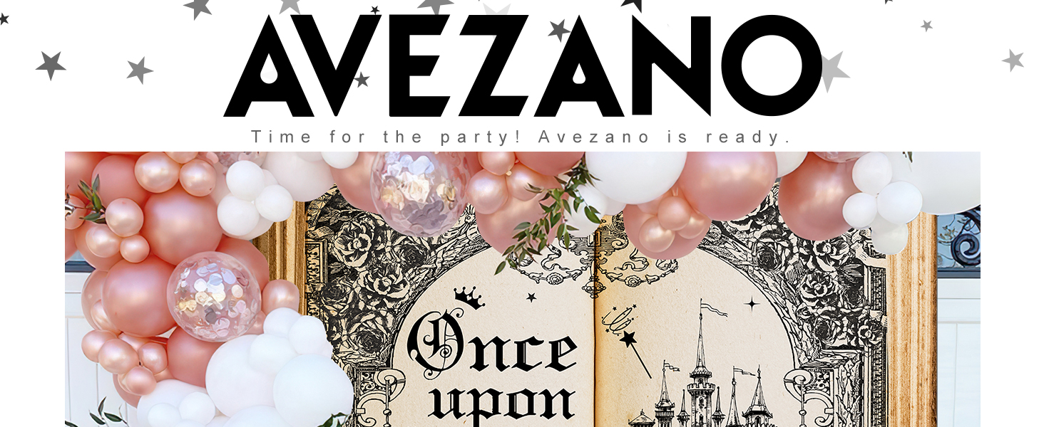 Amazon.com : Avezano Fairy Tale Books Backdrop Vintage Once Upon a Time ...