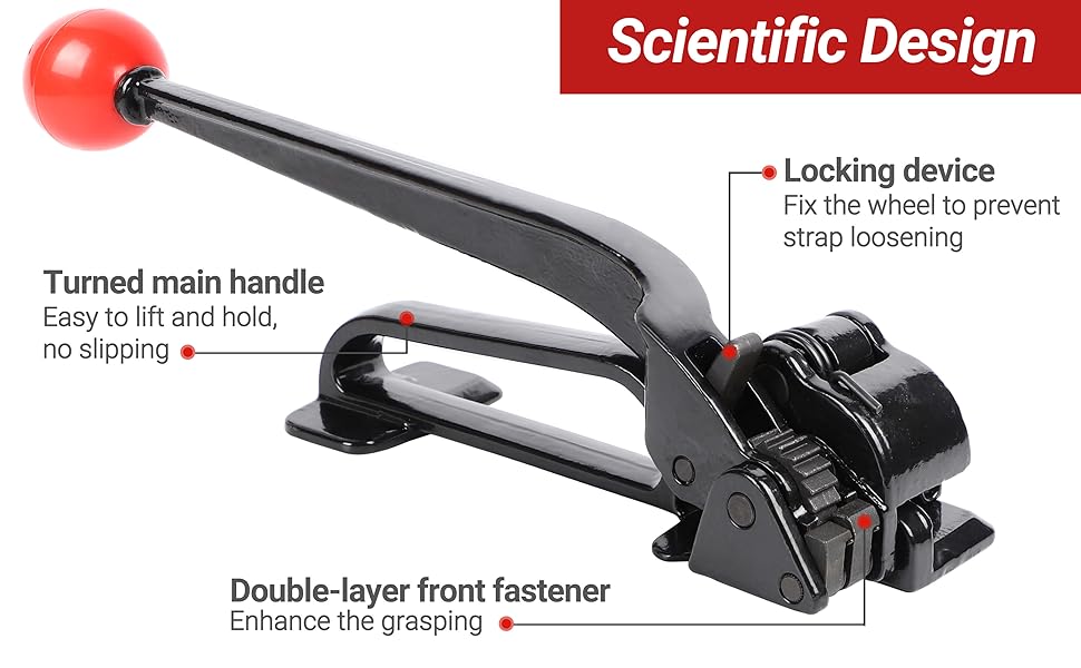 Amazon.com: Heavy-Duty High Tensile Steel Strapping Tensioner Tool - Metal StrappingTool Feed ...