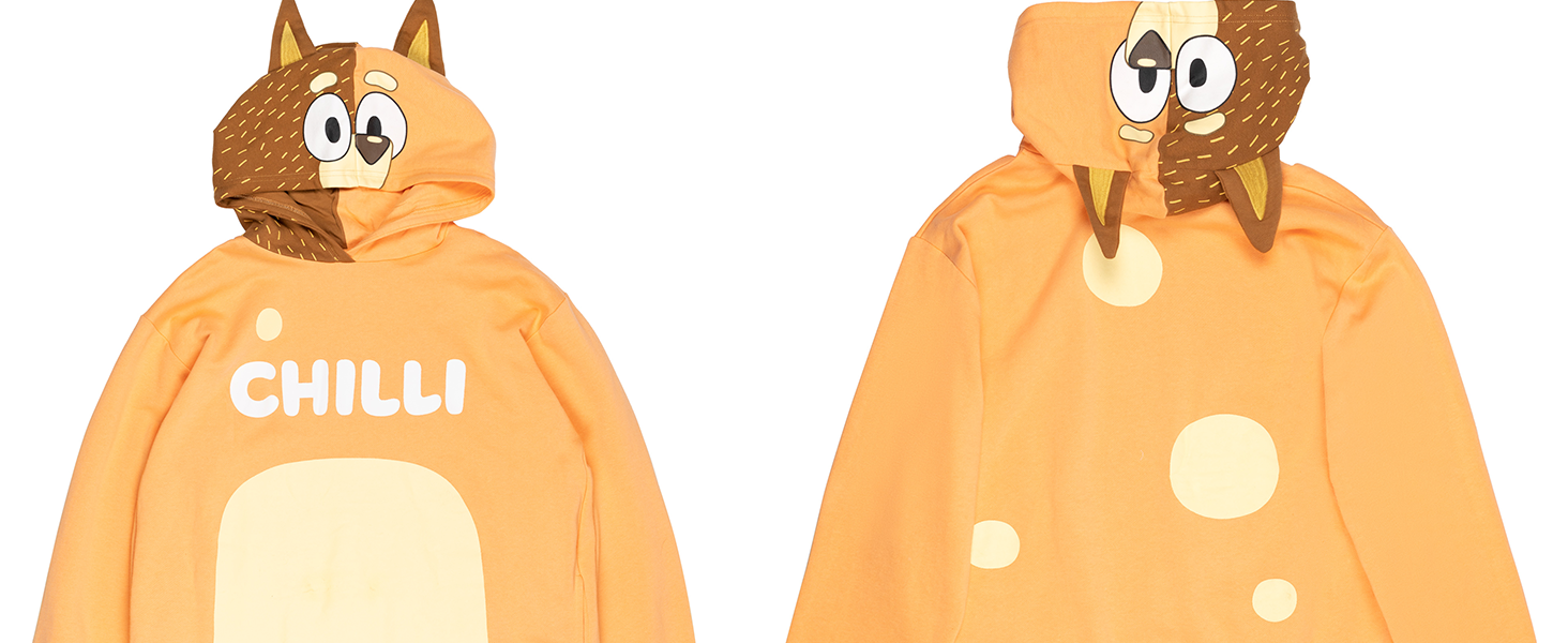 Amazon.com: Bluey Bingo Dad Mom Fleece Matching Family Cosplay Pullover ...