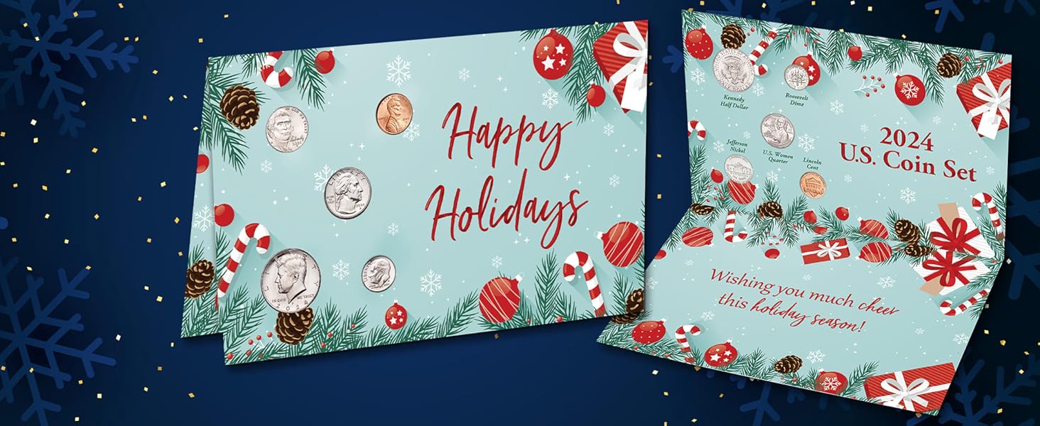 2024 Merry Christmas U.S. 5-Coin Year Set Uncirculated with Holder at ...