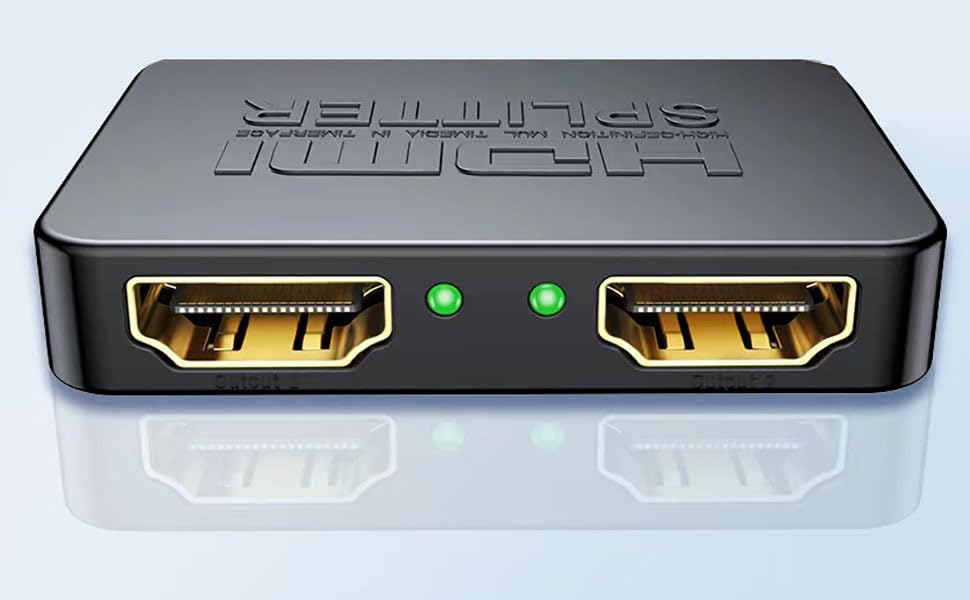 Amazon.com: Dayume HDMI Splitter Adapter 1 in 2 Out for Dual Monitors Screen Switcher, 4K HD ...