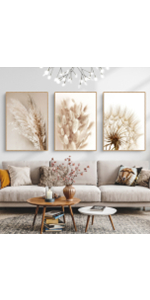 Amazon.de: Martin Kench 3er Poster Set Modern Schwarz Weiß Leinwandbilder Wandbilder, Löwenzahn ...