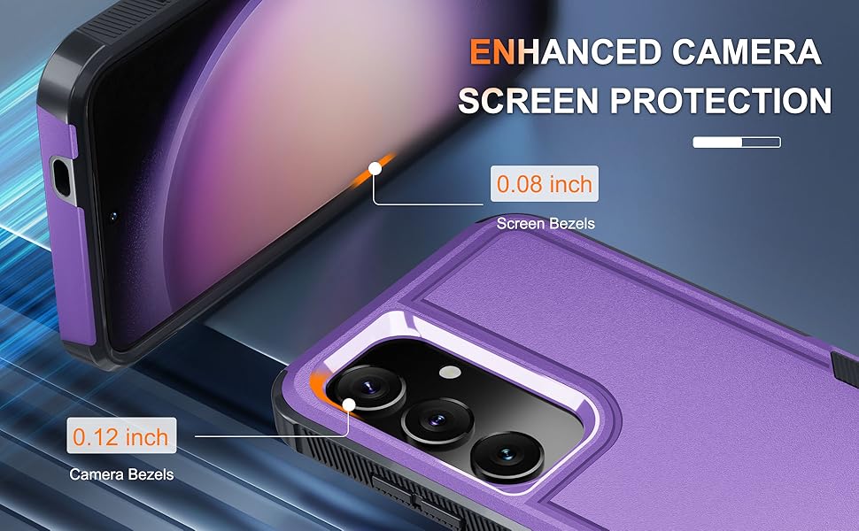 Amazon.com: RMOCR Case for Samsung Galaxy S25, Full Body Heavy Duty Rugged Shockproof Protective ...