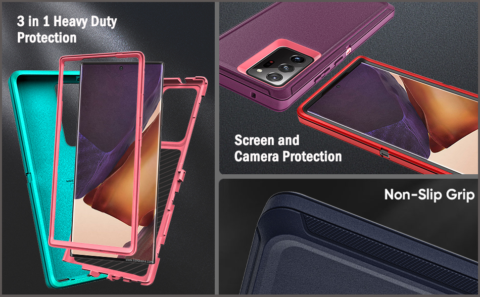 Amazon.com: YKHJKLEC for Samsung Galaxy Note 20 Ultra Case, with 2Pcs [Self Healing Flexible TPU ...