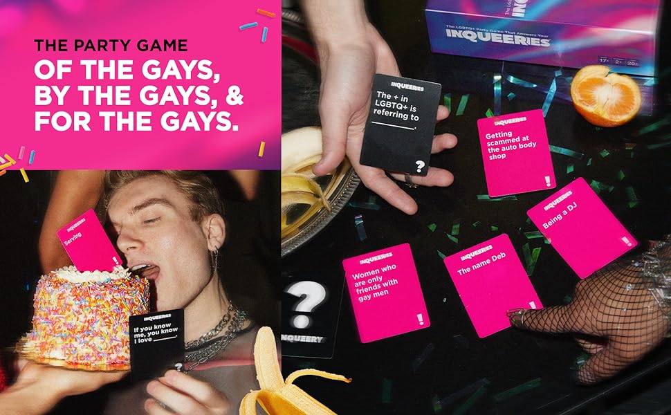 InQueeries by Relatable, Adult Games for Game Night, LGBTQ Card Games for Pride Social ...