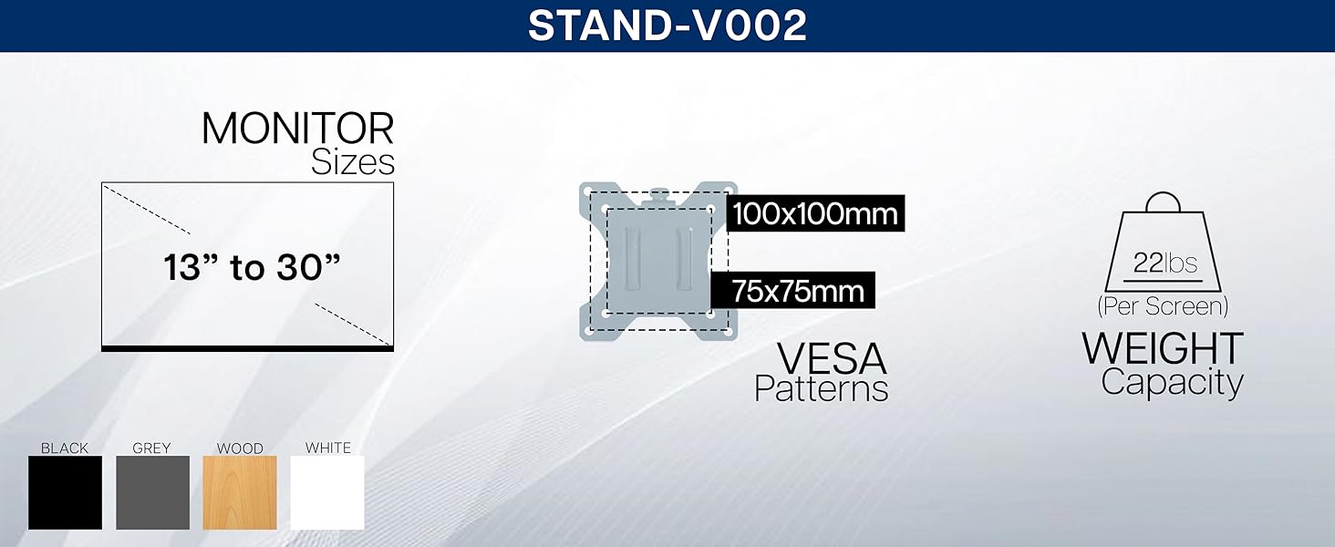 Amazon.com: VIVO Dual Monitor Desk Mount, Holds 2 Computer Screens up to 30 inches and 22lbs ...