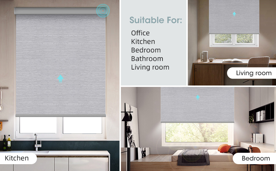 Amazon.com: Motorized Blinds with Remote: Canisteo Battery Powered Control Electric Smart Roller ...