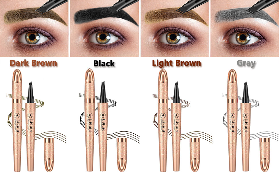 Amazon.com: Gray Eyebrow Pencil Eyebrow Makeup Waterproof Eyebrow ...