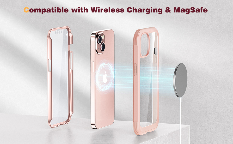 Amazon.com: Diaclara Designed for iPhone 13 Case, Full Body Rugged Case with Built-in Touch ...