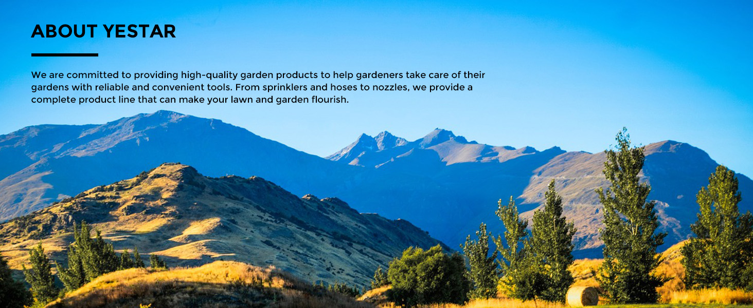 YESTAR 19 Zoll Rasen Spritzlanze Gießstäbe mit 8 Spritzmustern, Gartenwasserstab mit ...