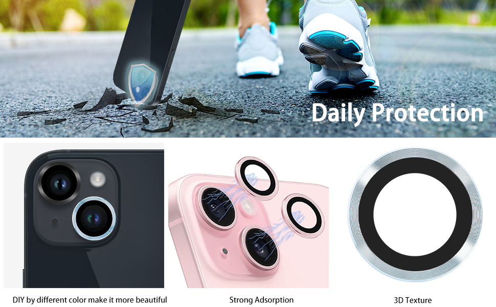 Amazon.com: Hsefo Compatible with iPhone 15 and 15 Plus Camera Lens Protector, Anti-Scratch Lens ...