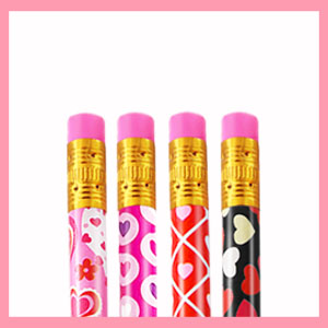 Amazon.com : Qyyiguf 72Pcs Valentine's Day Pencils,Wood Pencils Bulk ...