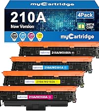 Amazon.com: 210X Toner Cartridges 4 Pack High Yield (with Chip) Compatible Replacement for HP ...