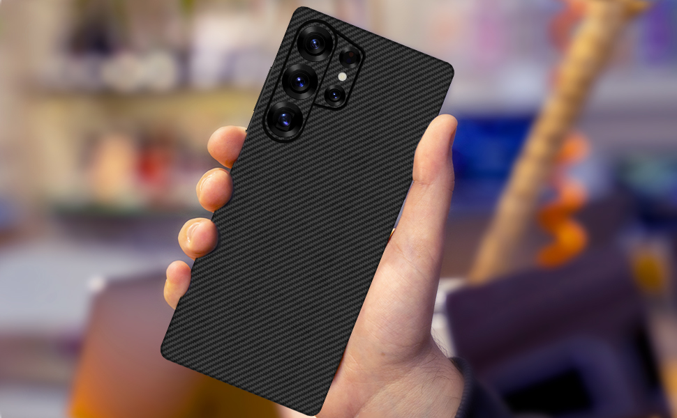 Amazon.com: kaisenkec Slim and Thin Carbon Fiber Case for Samsung Galaxy S25 Ultra, 600D Aramid ...