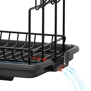 Amazon.com - Z&L HOUSE 2-Tier Dish Drying Rack, Space Saving Metals Dish Dryer Rack with ...