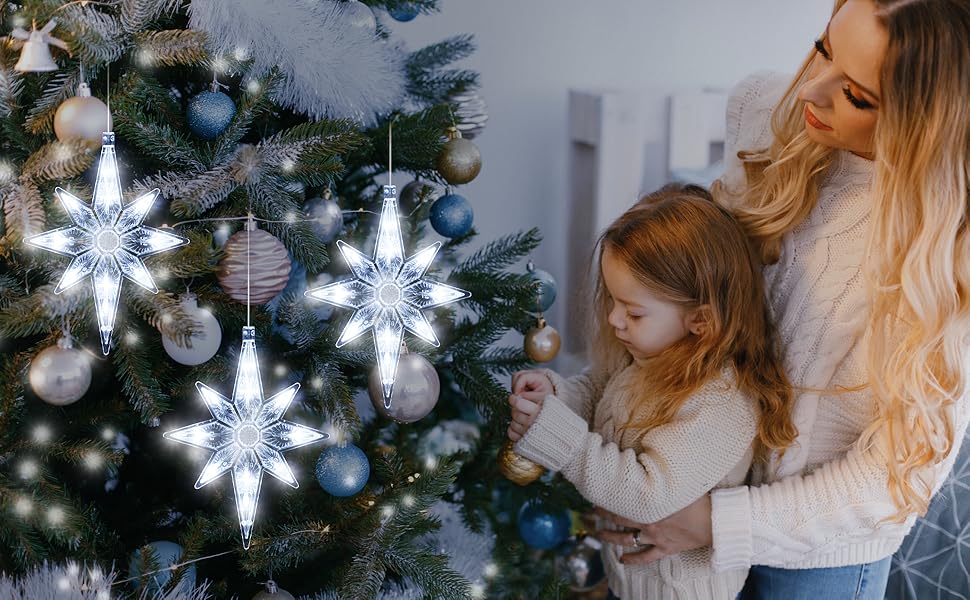 Amazon.com: LYUBASA [Timer] 3Pcs Christmas Window Lights Decorations ...