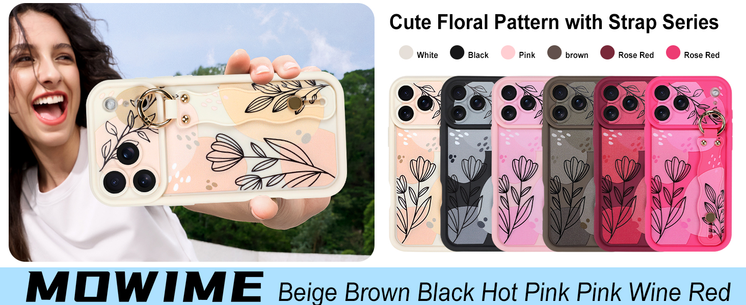 Amazon.com: MOWIME Compatible with iPhone 17 Pro Max Case with Finger Strap, [Upgraded ...