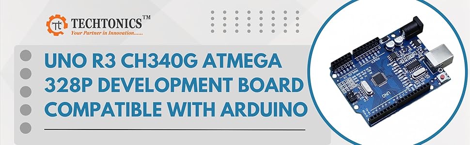 Techtonics SMD UNO R3 Board ATmega328P Compatible with Arduino : Amazon ...