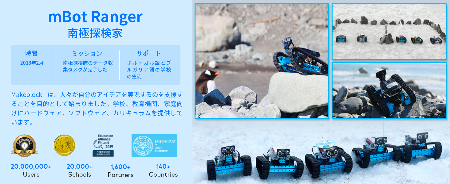 Amazon | Makeblock mBot Ranger ロボットラジコン 3-in-1 組み立て ロボットキット プログラミング 玩具 ...