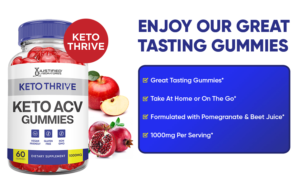 Amazon.com: (3 Pack) Keto Thrive Keto ACV Gummies Advanced Formula 1000MG Keto Thrive Keto ...