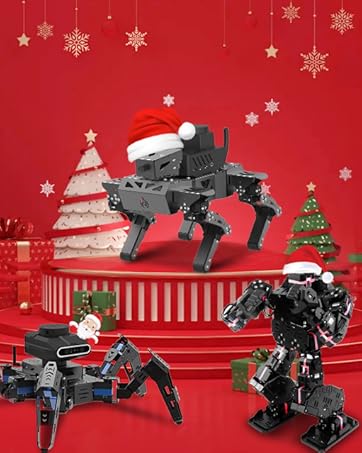 Amazon.com: XiaoR Geek Bionic Robot Dog Kit, 12 DOF Programmable Metal ...