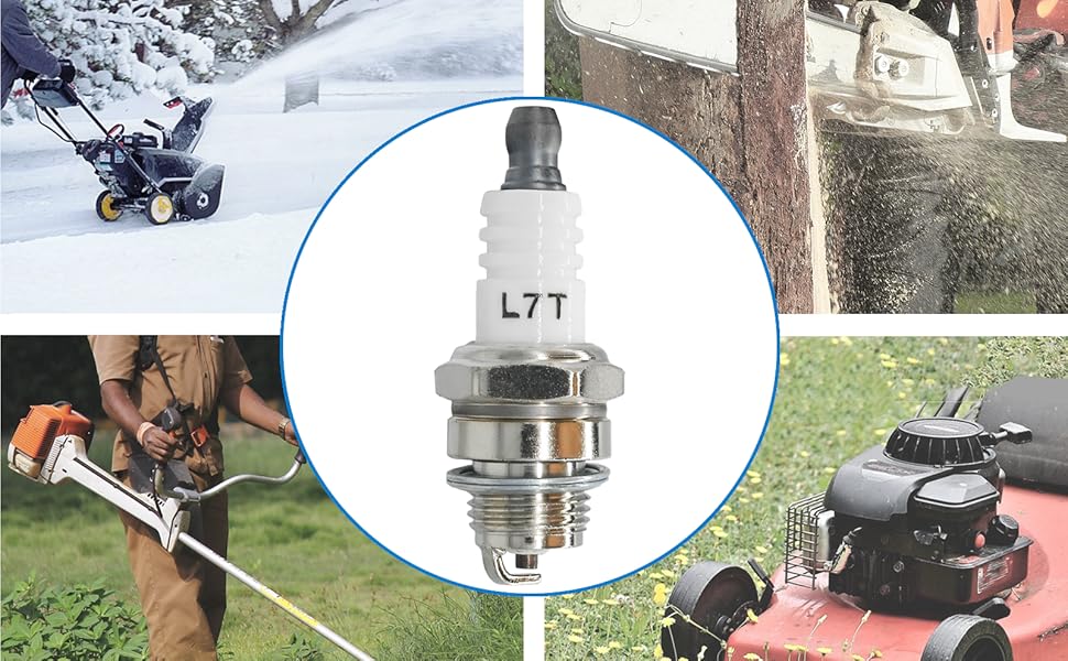 Amazon.com: 4Pcs L7T RCJ6Y Spark Plug Replacement for NGK BPMR7A, Replacement for Champion RCJ7Y ...