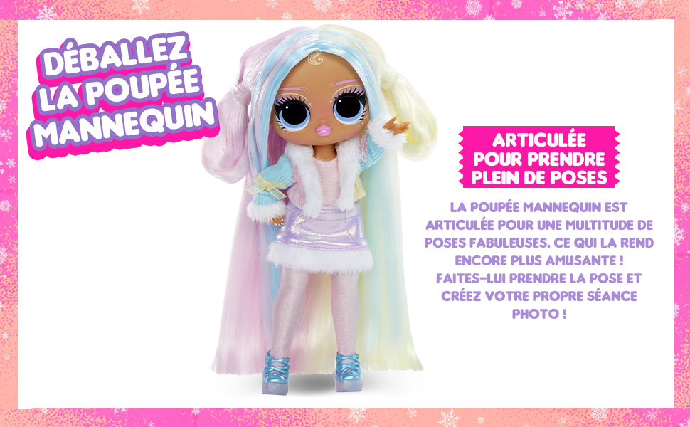 L.O.L. Surprise! Tweens Winter Snow Poupée Mannequin - Candilicious avec Snowboard Qui Change de ...