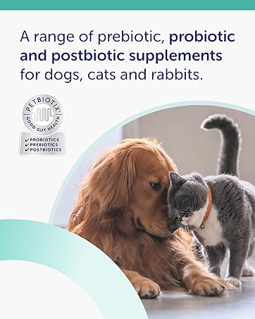 Protexin Veterinary Synbiotic D-C Capsules, Highly Concentrated Gut Health Supplements for Cats ...
