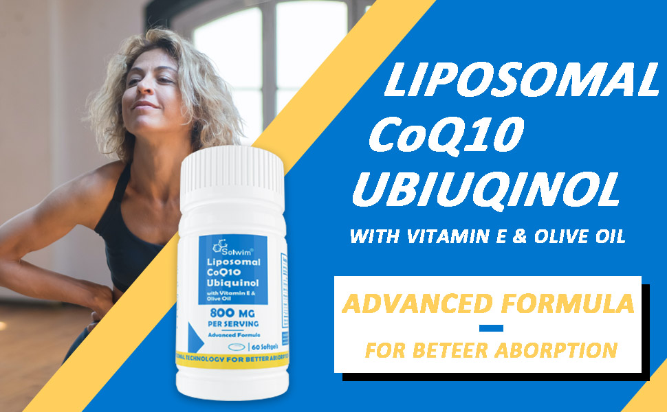 Amazon.com: Ubiquinol liposomal CoQ10 600 mg mejorado con aceite de oliva y vitamina E para una ...