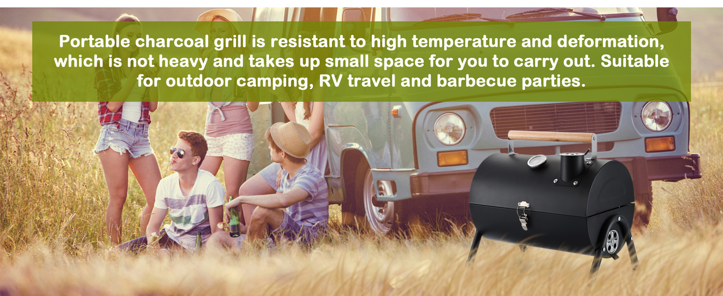 Amazon.com: Leonyo Portable Charcoal Grill Set of 12, Small BBQ Grill, Mini Tabletop Charcoal ...