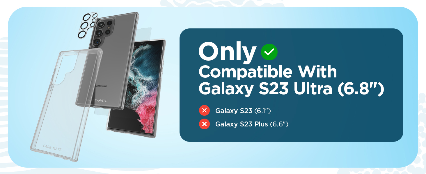 Amazon.com: Case-Mate Samsung Galaxy S23 Ultra Case [3in1] with FlexiShield Screen Protector ...