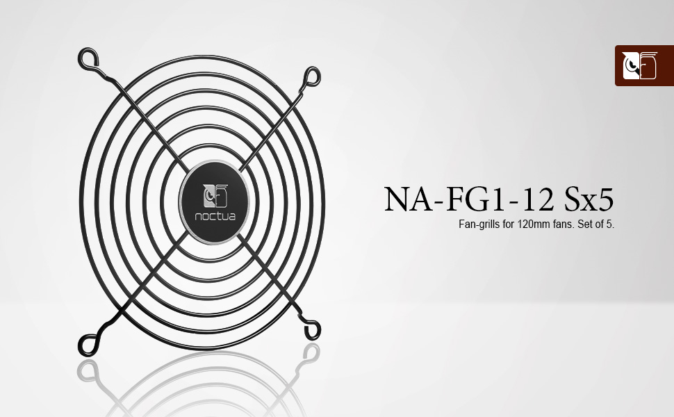 Amazon.com: Noctua NA-FG1-12 Sx5, Fan Grills for 120mm Fans (Set of 5, Black) : Electronics
