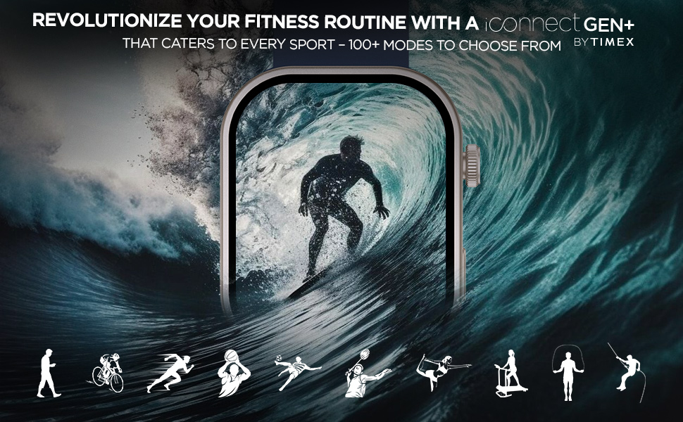 TIMEX iConnect Gen+ Smartwatch|2.01" TFT Display with 240x296 Pixel ...